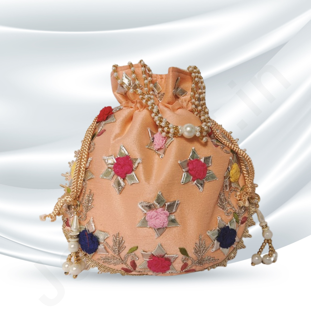 Flora Gotapati Handwork Bag And Batva - Buy Jain Flora Gotapati ...