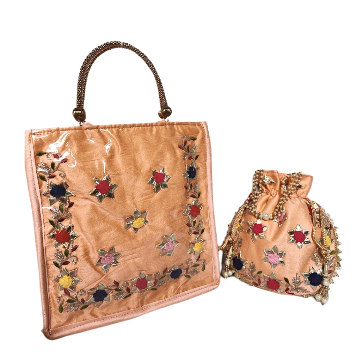 Flora Gotapati Handwork Bag And Batva - Buy Jain Flora Gotapati ...