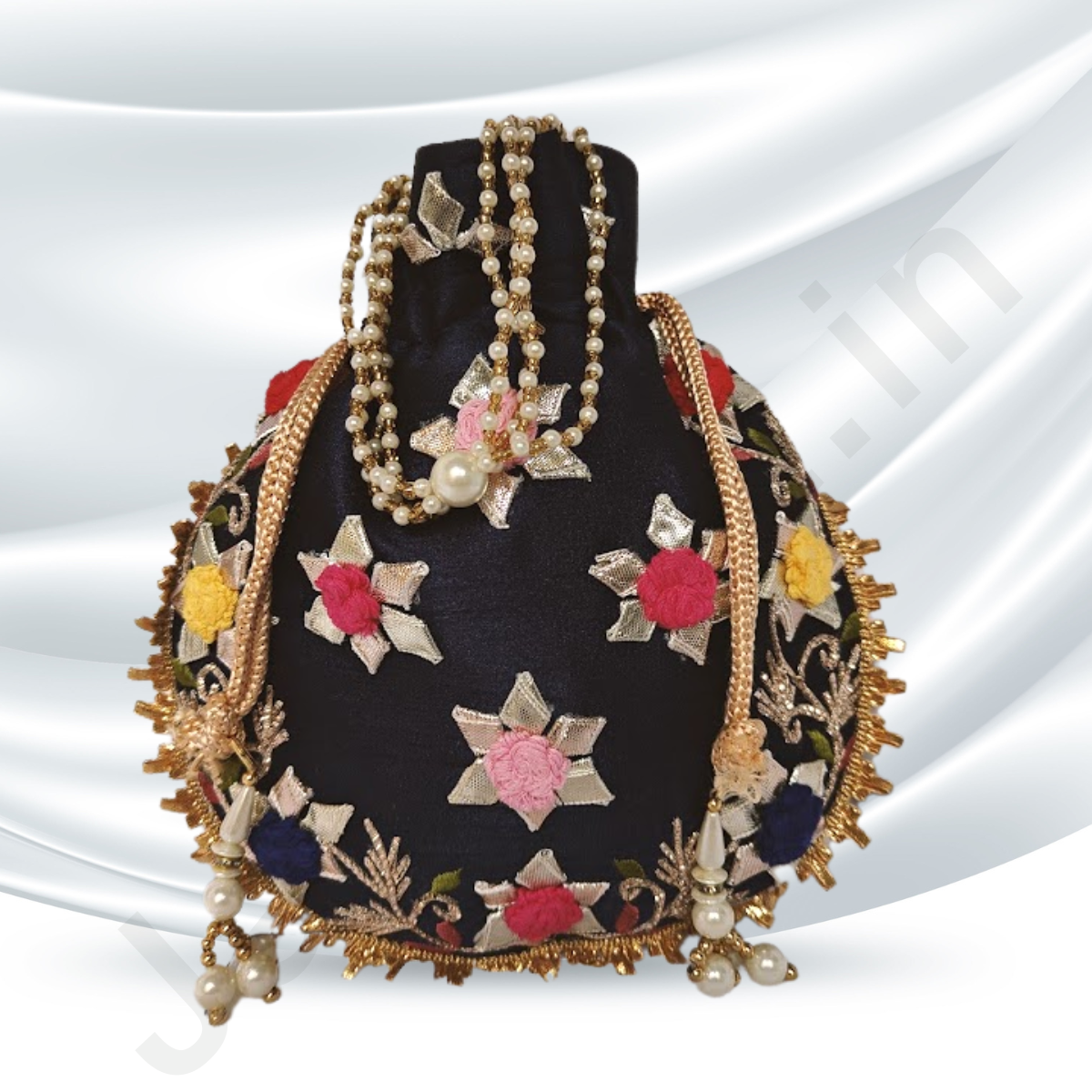 Flora Gotapati Handwork Bag And Batva - Buy Jain Flora Gotapati ...
