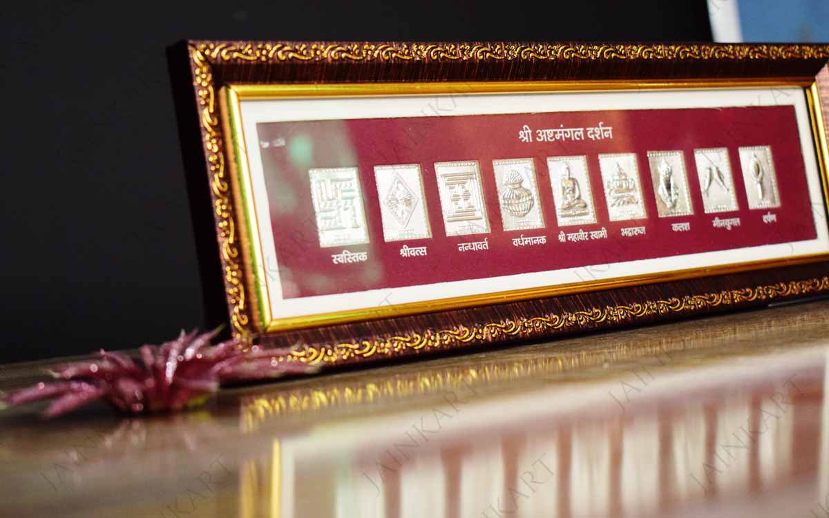 Ashtmangal Darshan Frame (Size - 12 x 4 inches) - Buy Jain Ashtmangal ...