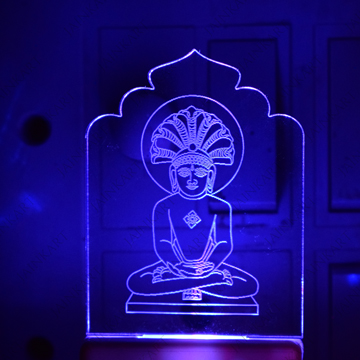 Parshwanath Bhagwan LED Multicolor Acrylic Night Lamp - Buy Jain ...