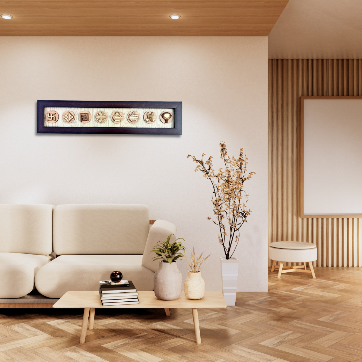 Carving Ashtmangal Frame - Buy Jain Carving Ashtmangal Frame Online ...