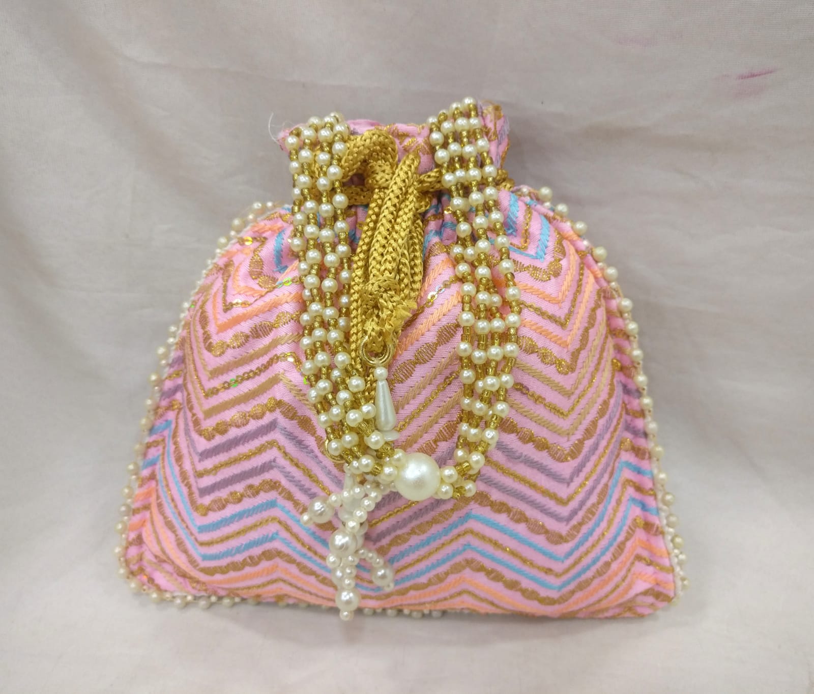 Wave Design Potli/Batwa - Buy Jain Wave Design Potli/Batwa Online ...