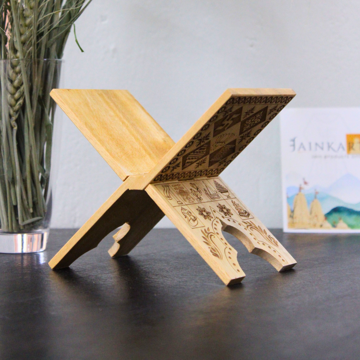 Designer Carving Sapda (Size - 7 x 3.5 inches) - Buy Jain Designer ...