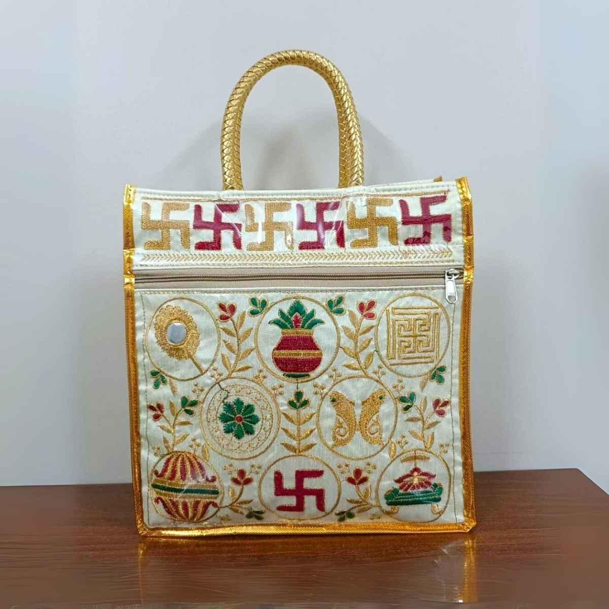 Ashtmangal Standing Samayik Bag | Jainkart