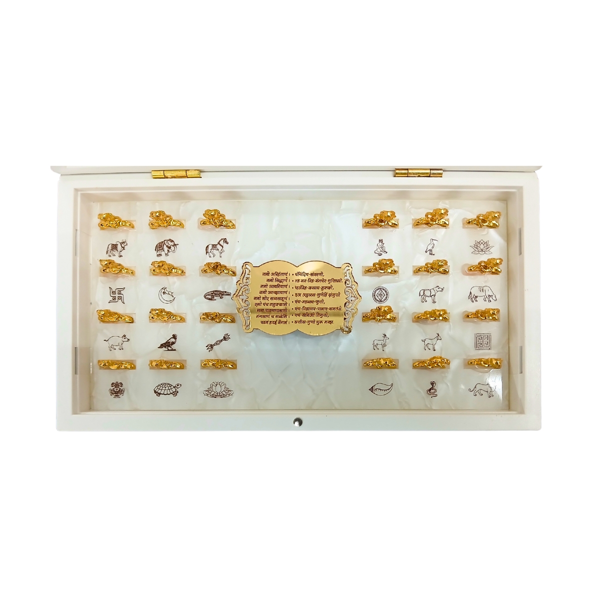 Shikhar ji Tirth And 24 Tirthanakar Bhagwan White Royal Box - Buy Jain ...