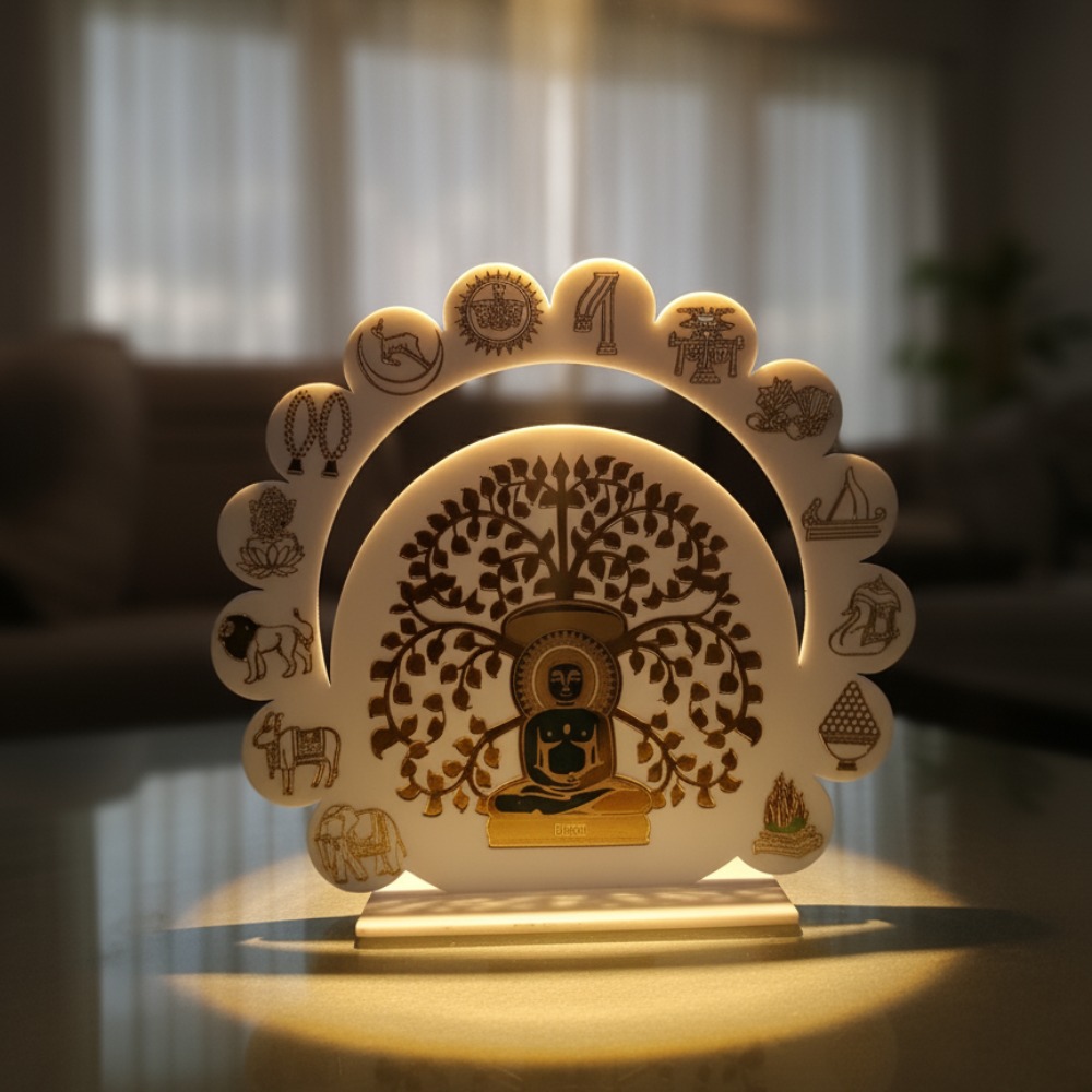 Acrylic Mahavir Swami And 14 Swapna Stand - Buy Jain Acrylic Mahavir ...
