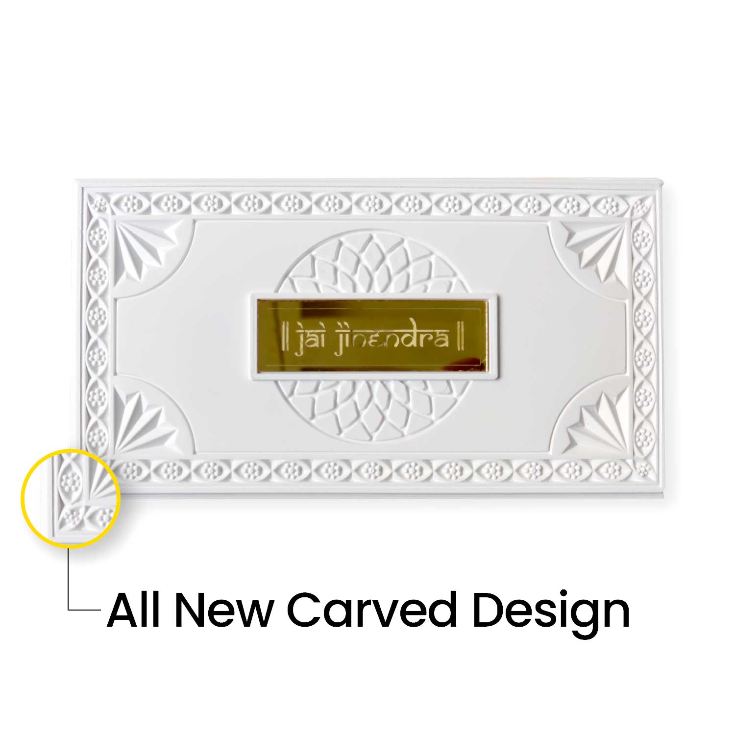 Beautiful White Fiber Royal Box/Peti 24 Tirthankar And Shikhar ji - Buy ...
